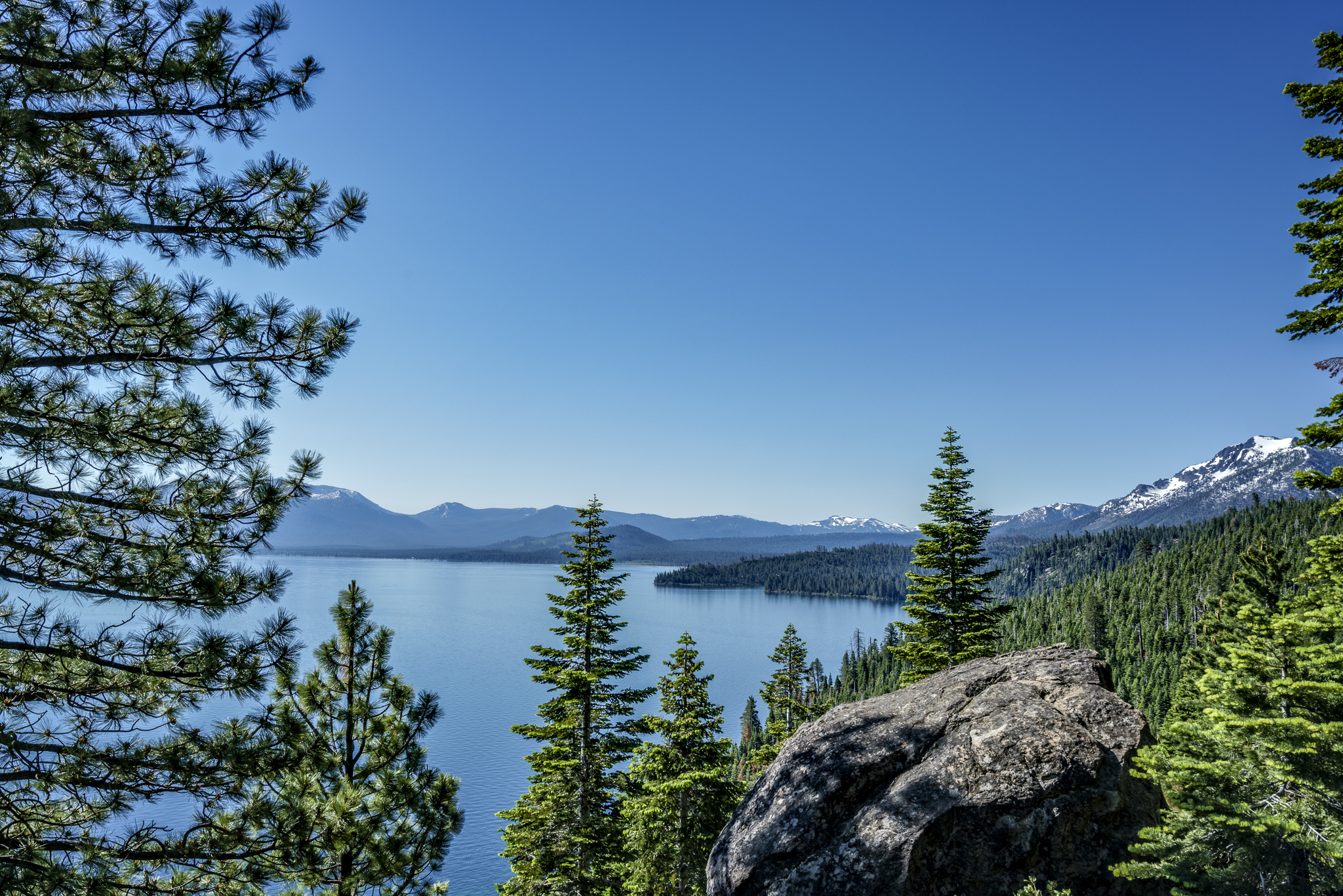 Snow-Capped Mountains Encircle Lake Tahoe | Jasonian Photography